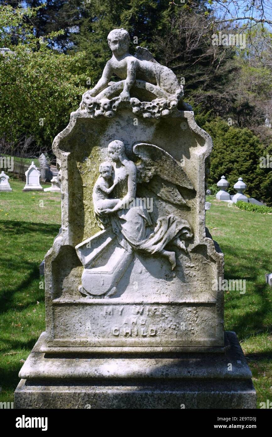 Mount auburn cemetery cambridge hi-res stock photography and images - Alamy