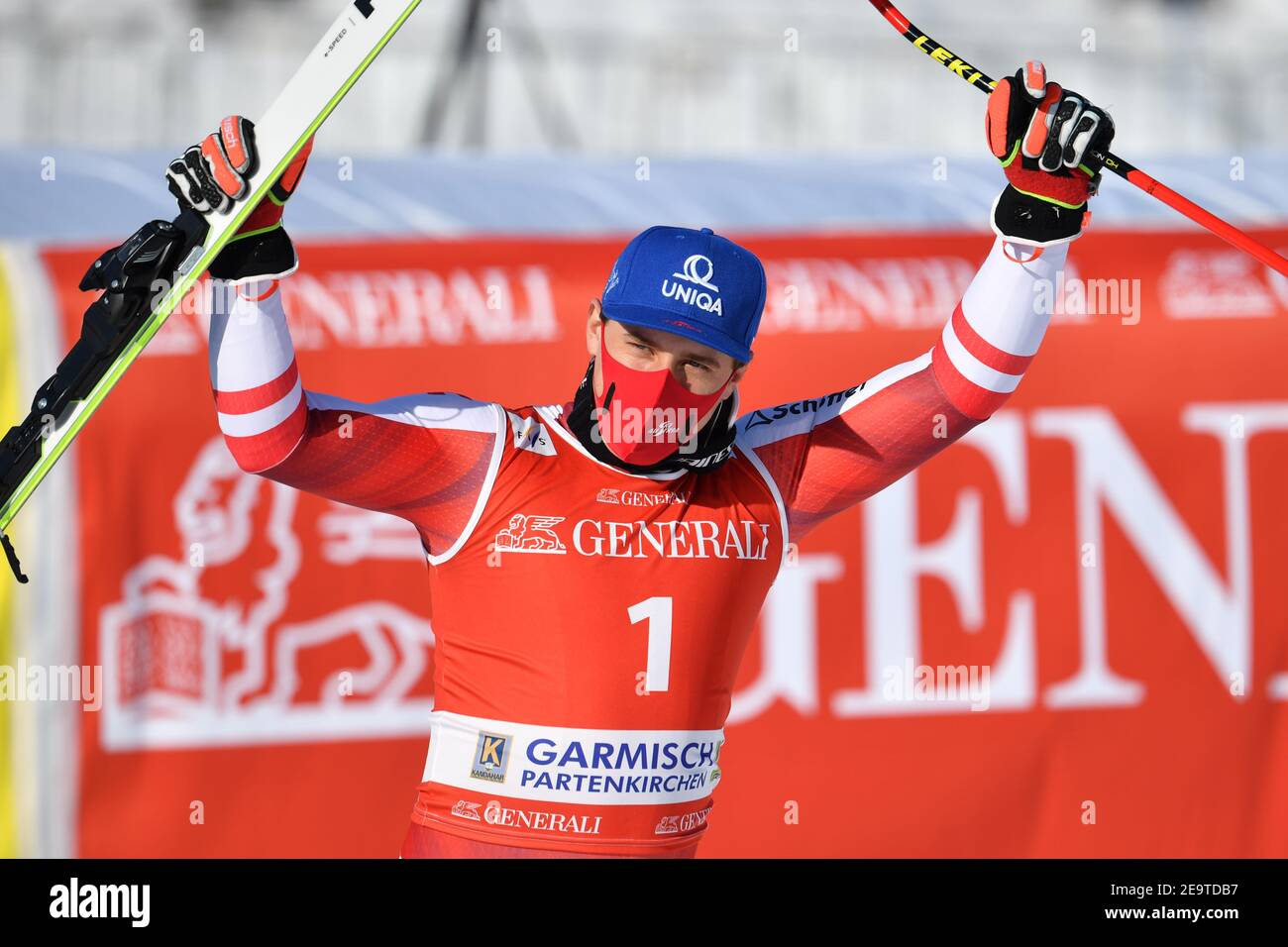 Matthias MAYER (AUT), award ceremony, jubilation, joy, enthusiasm ...