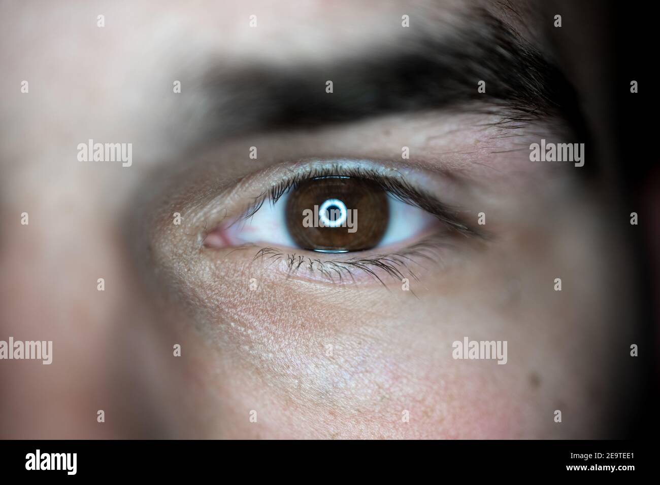 Closeup Mans Face High Resolution Stock Photography and Images - Alamy