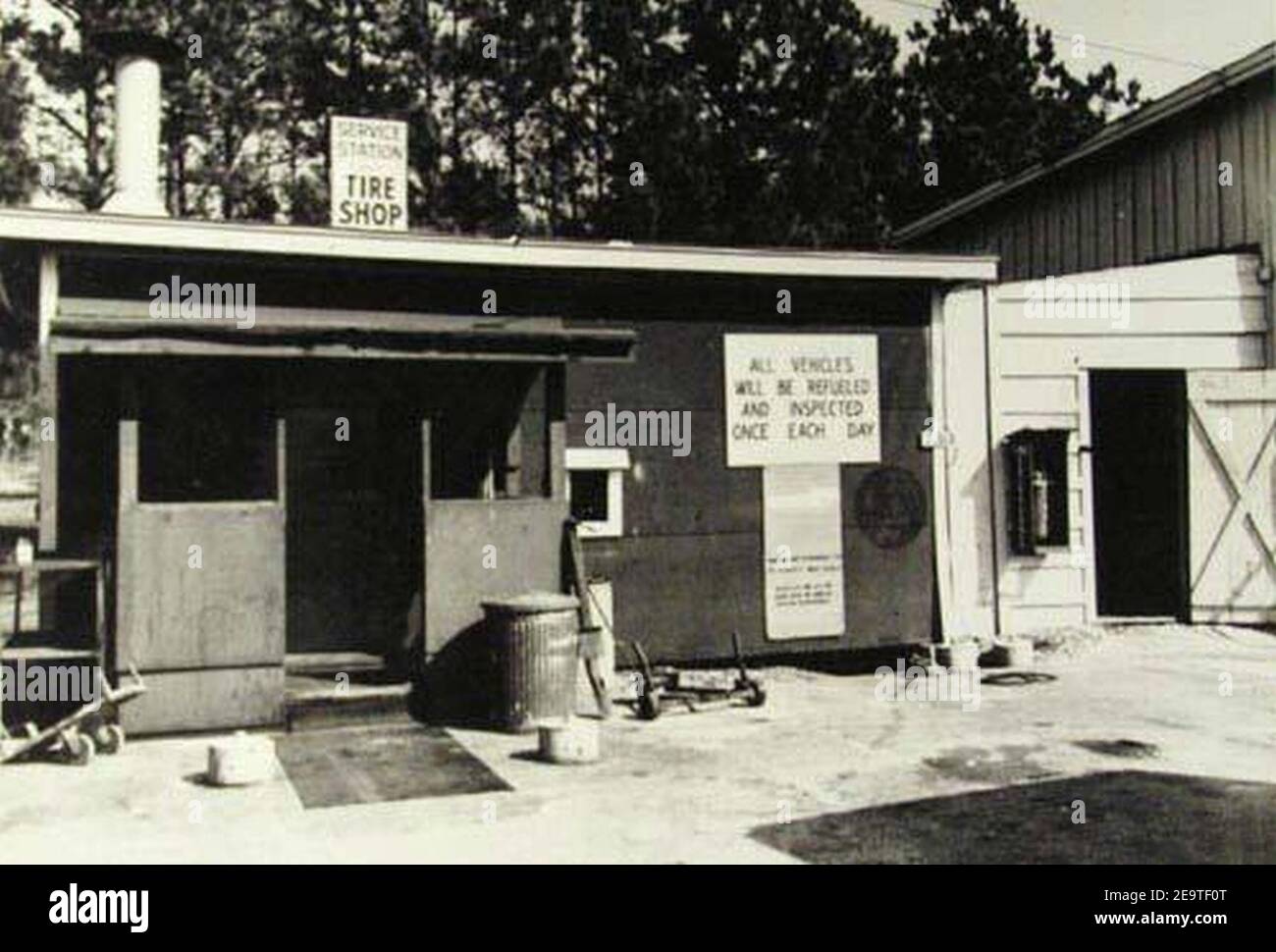 Myrtle Beach Army Airfield motor pool Stock Photo - Alamy
