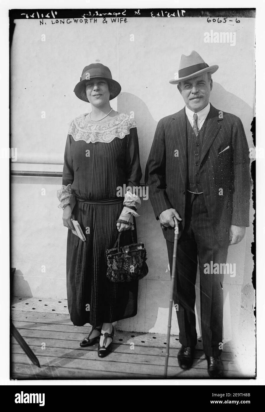 N. Longworth and wife Stock Photo - Alamy