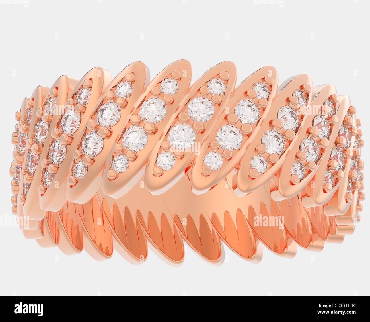 Gold ring isolated on white background. 3d rendering - illustration ...