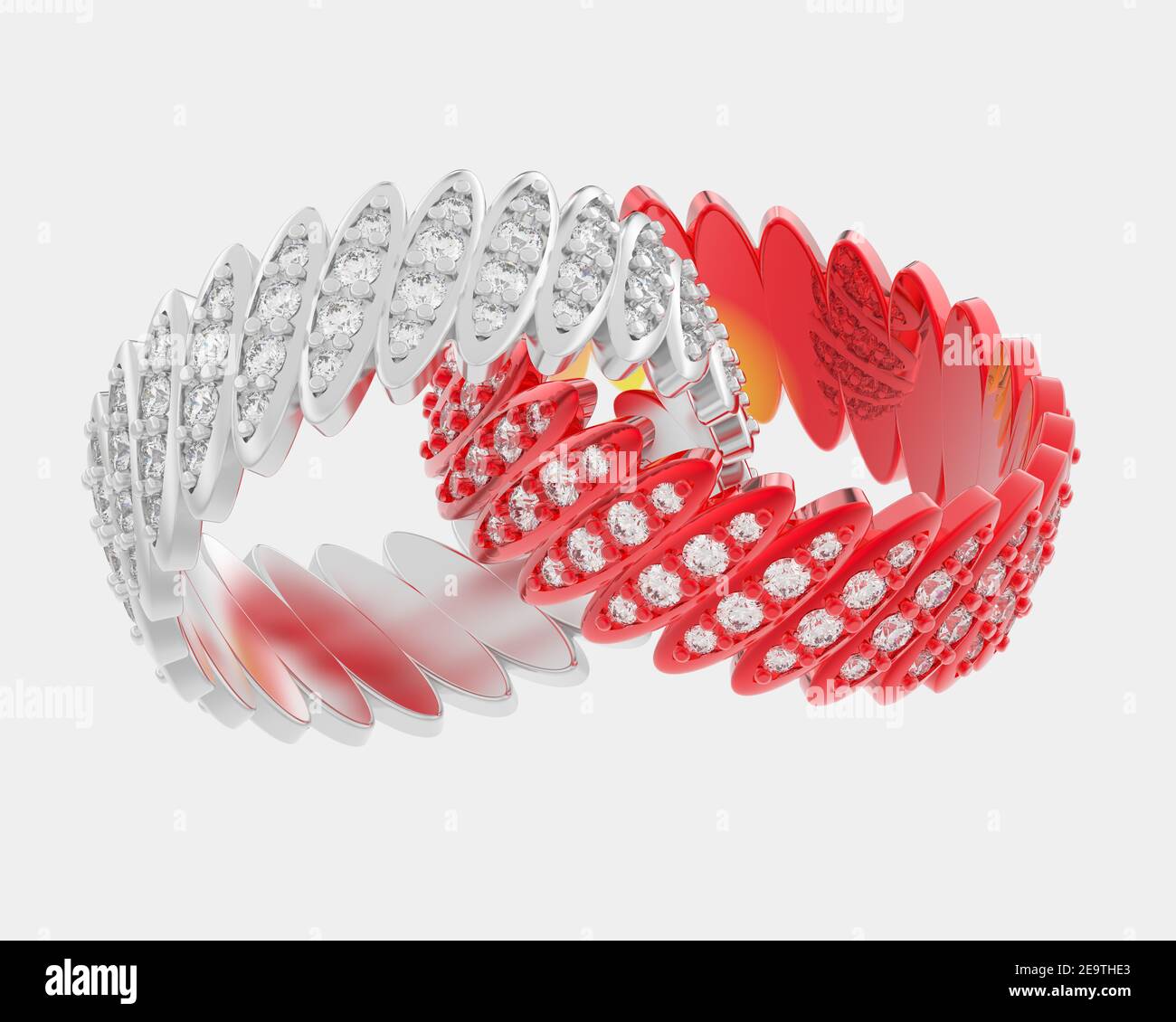 Gold ring isolated on white background. 3d rendering - illustration ...