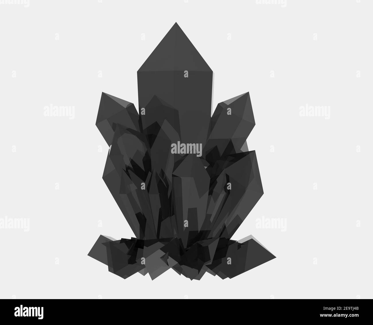 Crystal isolated on white background. 3d rendering - illustration Stock ...