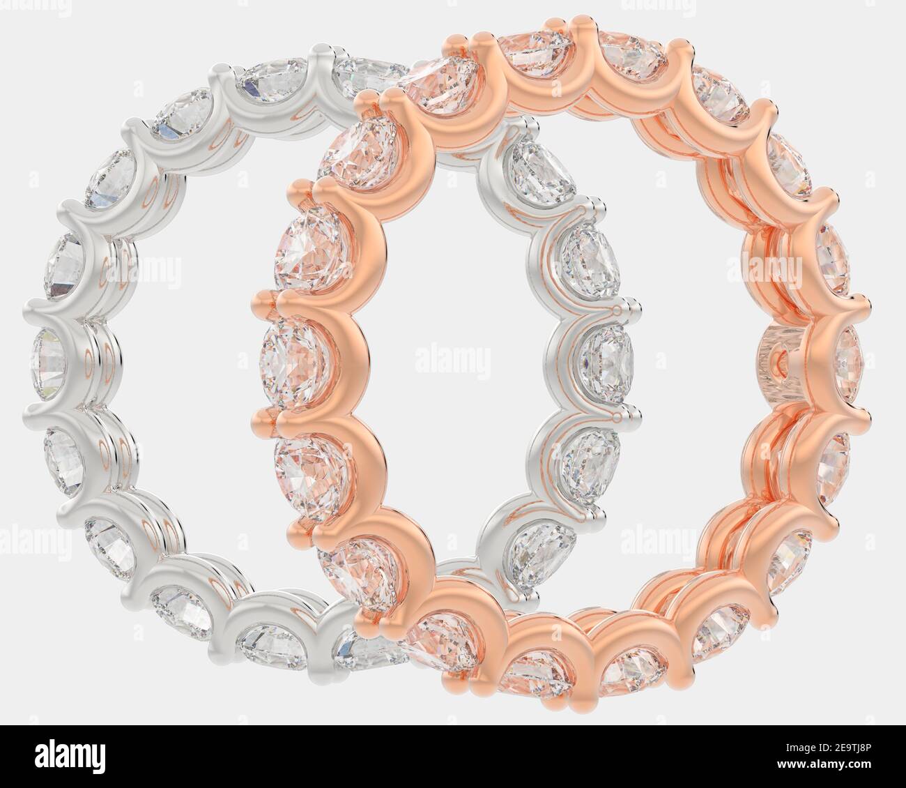 Gold ring isolated on white background. 3d rendering - illustration ...