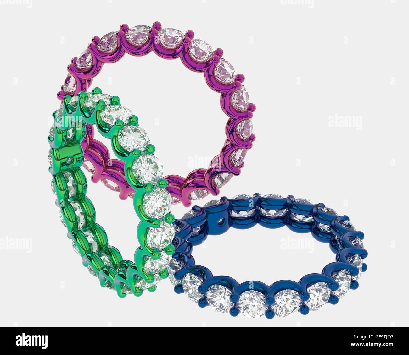 Gold ring isolated on white background. 3d rendering - illustration ...