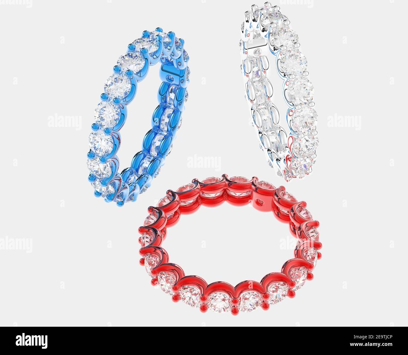 Gold ring isolated on white background. 3d rendering - illustration ...