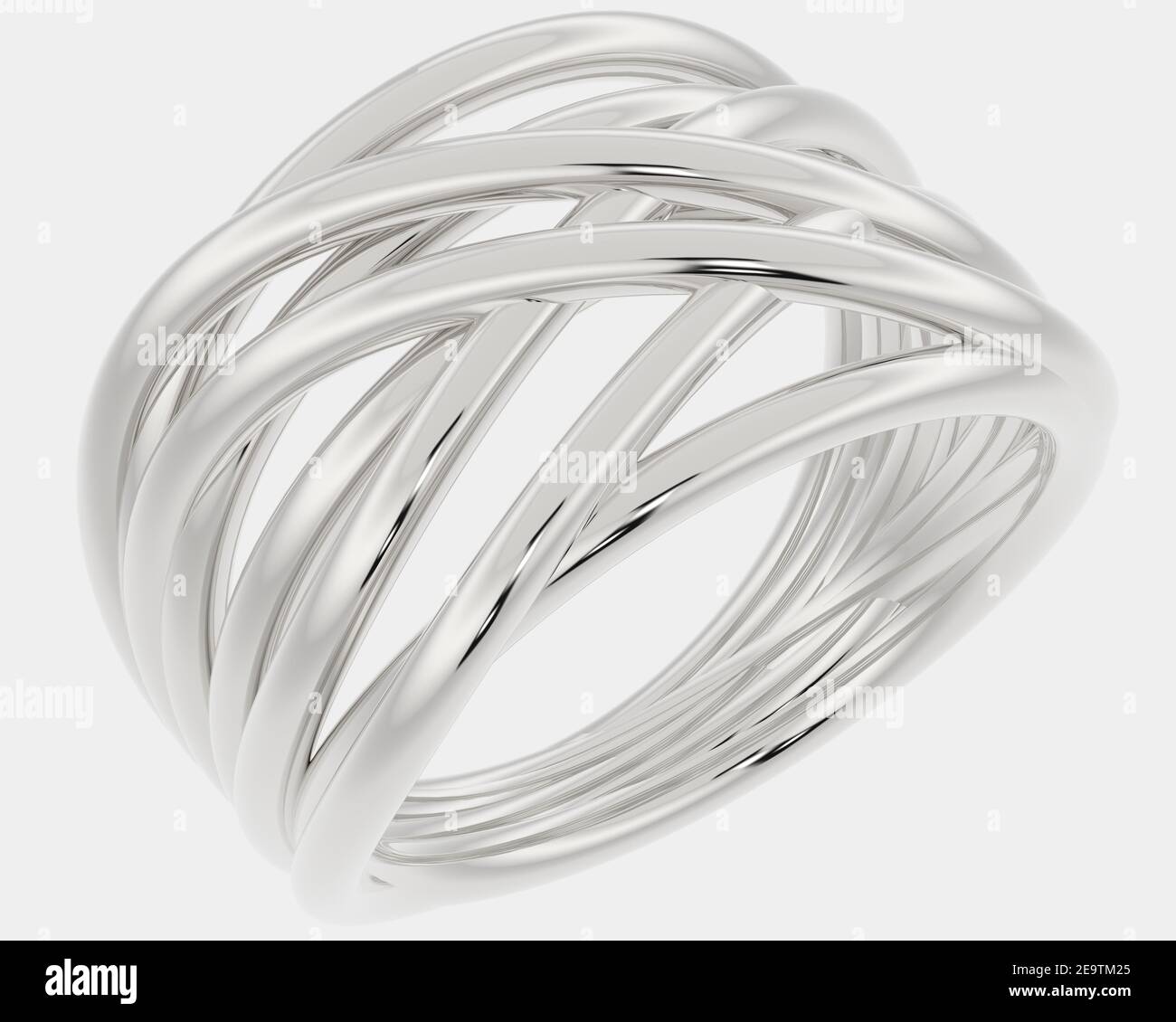 Gold ring isolated on white background. 3d rendering - illustration ...