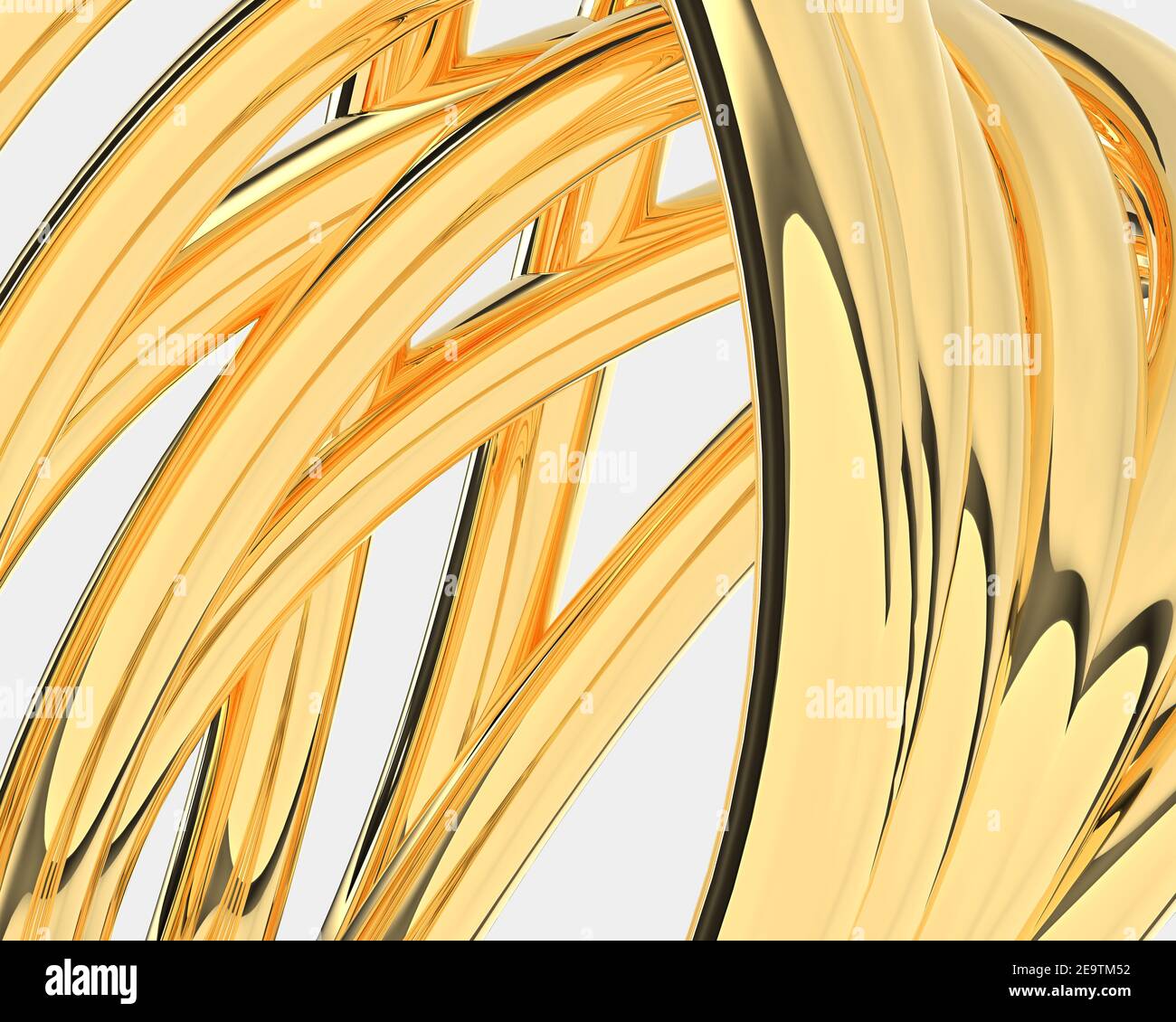 Gold ring isolated on white background. 3d rendering - illustration ...