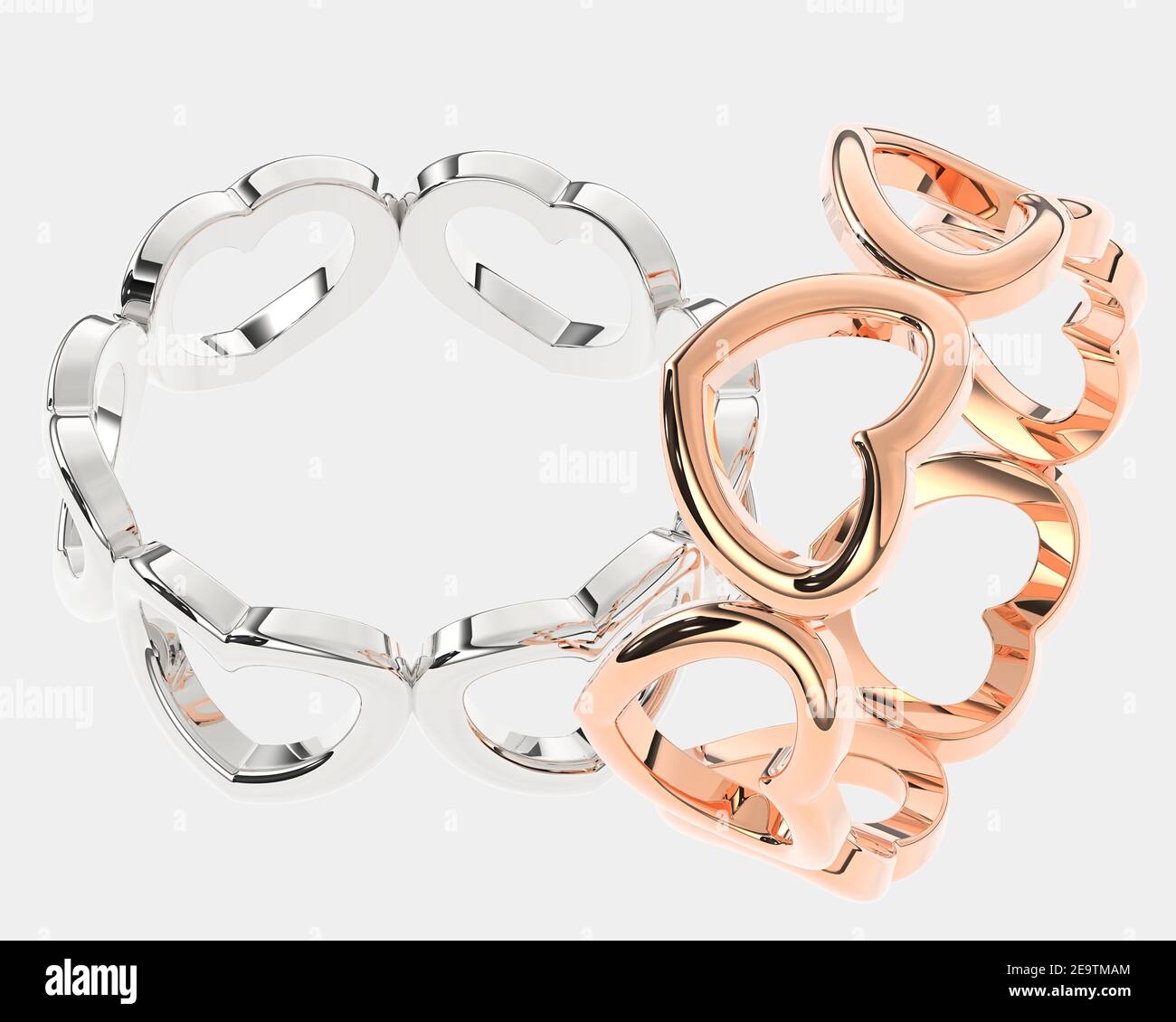 Gold ring isolated on white background. 3d rendering - illustration ...