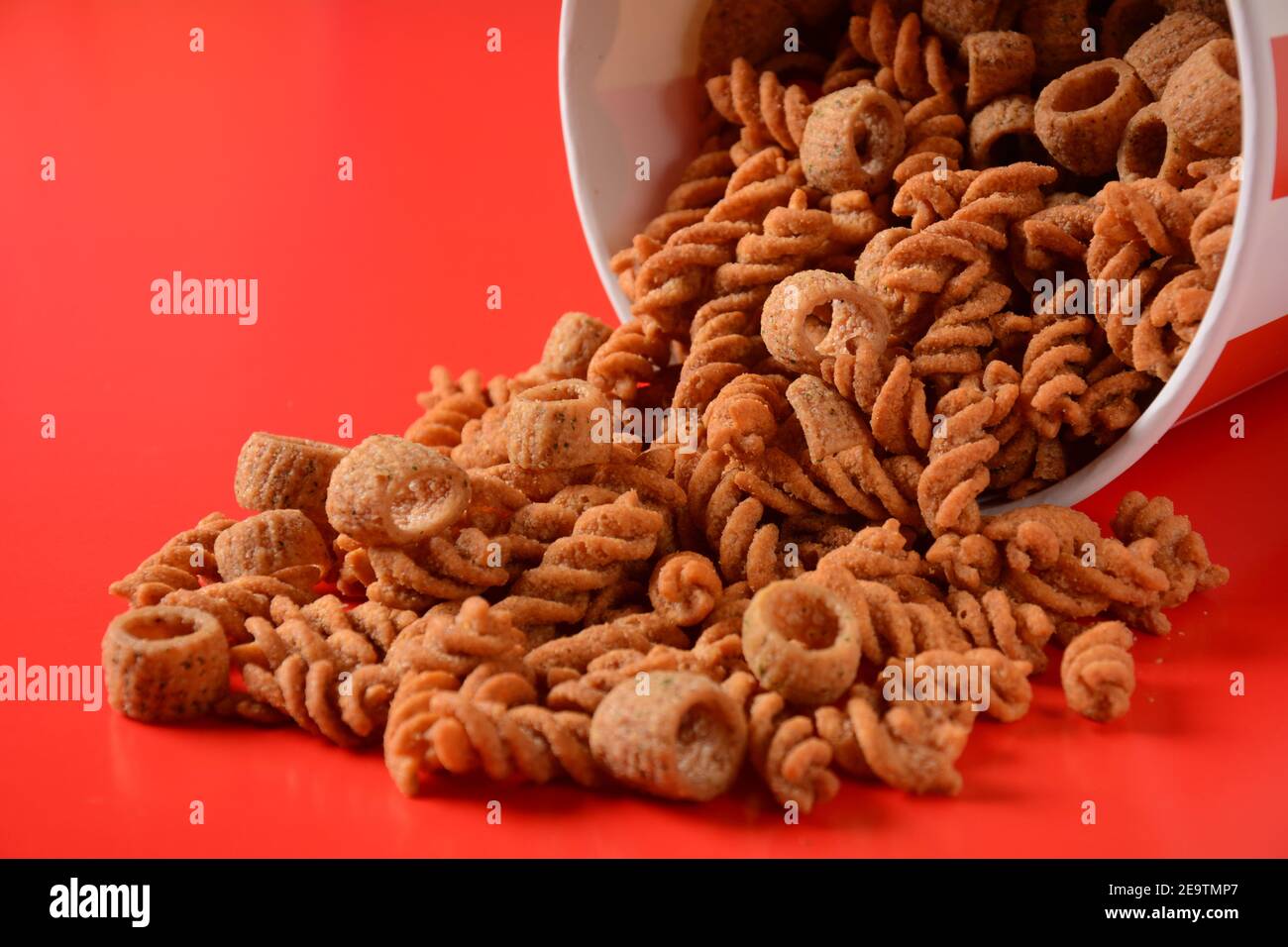 Israeli Bissli - wheat snacks with different flavors and shapes Stock ...