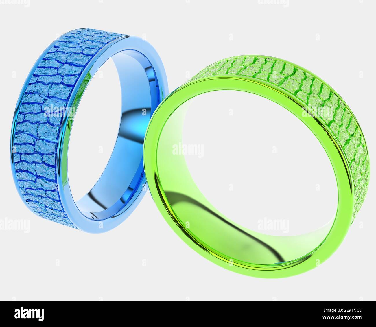 Gold ring isolated on white background. 3d rendering - illustration ...