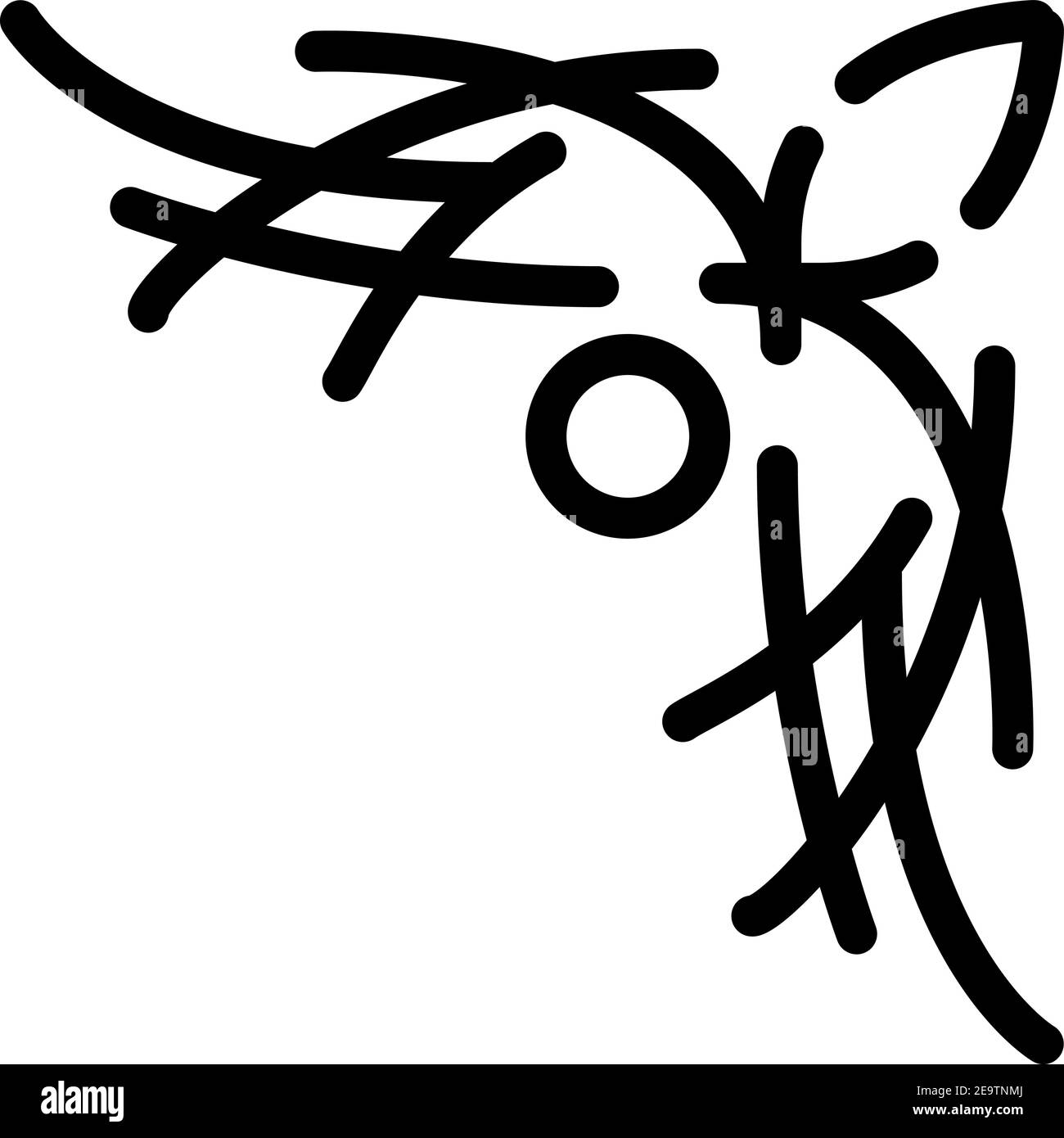 invitation card decoration corner line icon vector illustration Stock ...