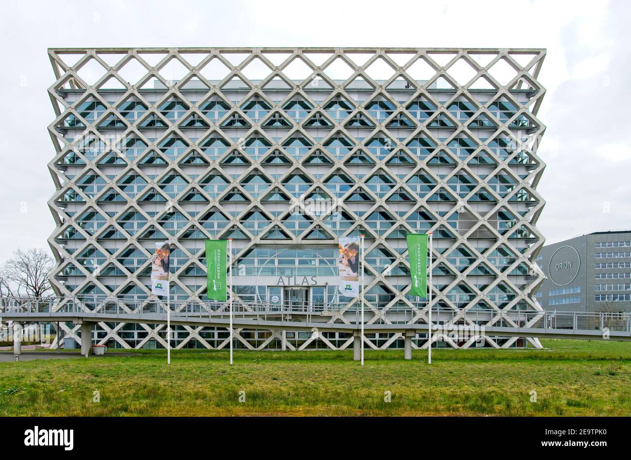 Wageningen Netherlands - 3 April 2020 - Atlas building on Wageningen ...