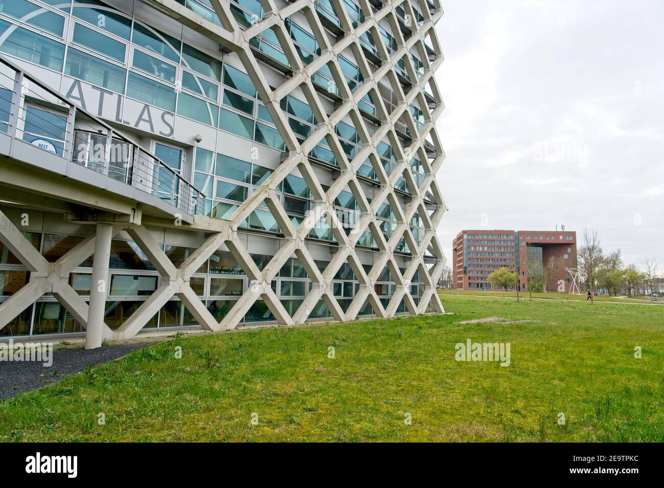 Wageningen Netherlands - 3 April 2020 - Atlas building on Wageningen ...