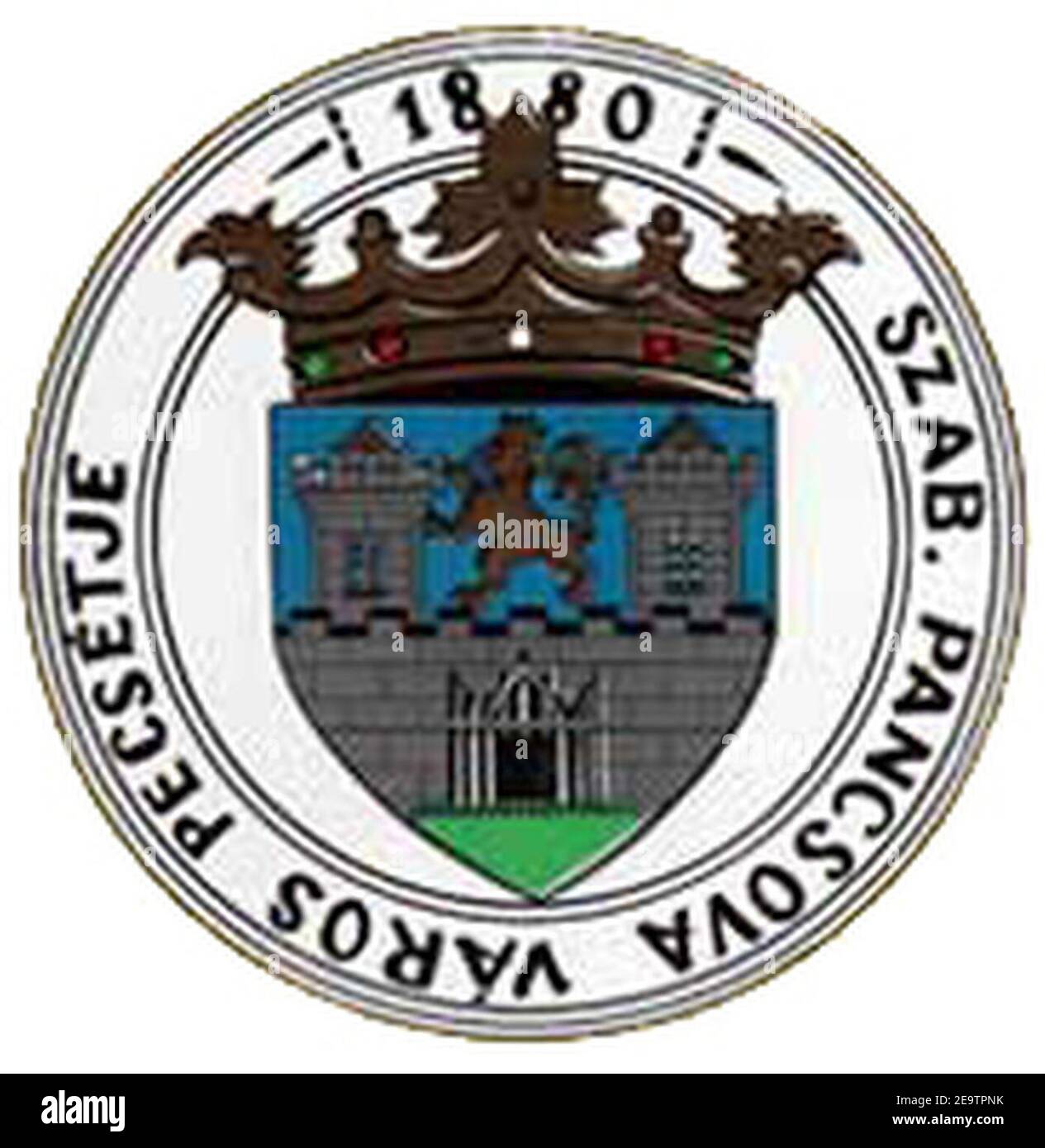 Nacrt grba Pančeva 1 Stock Photo - Alamy