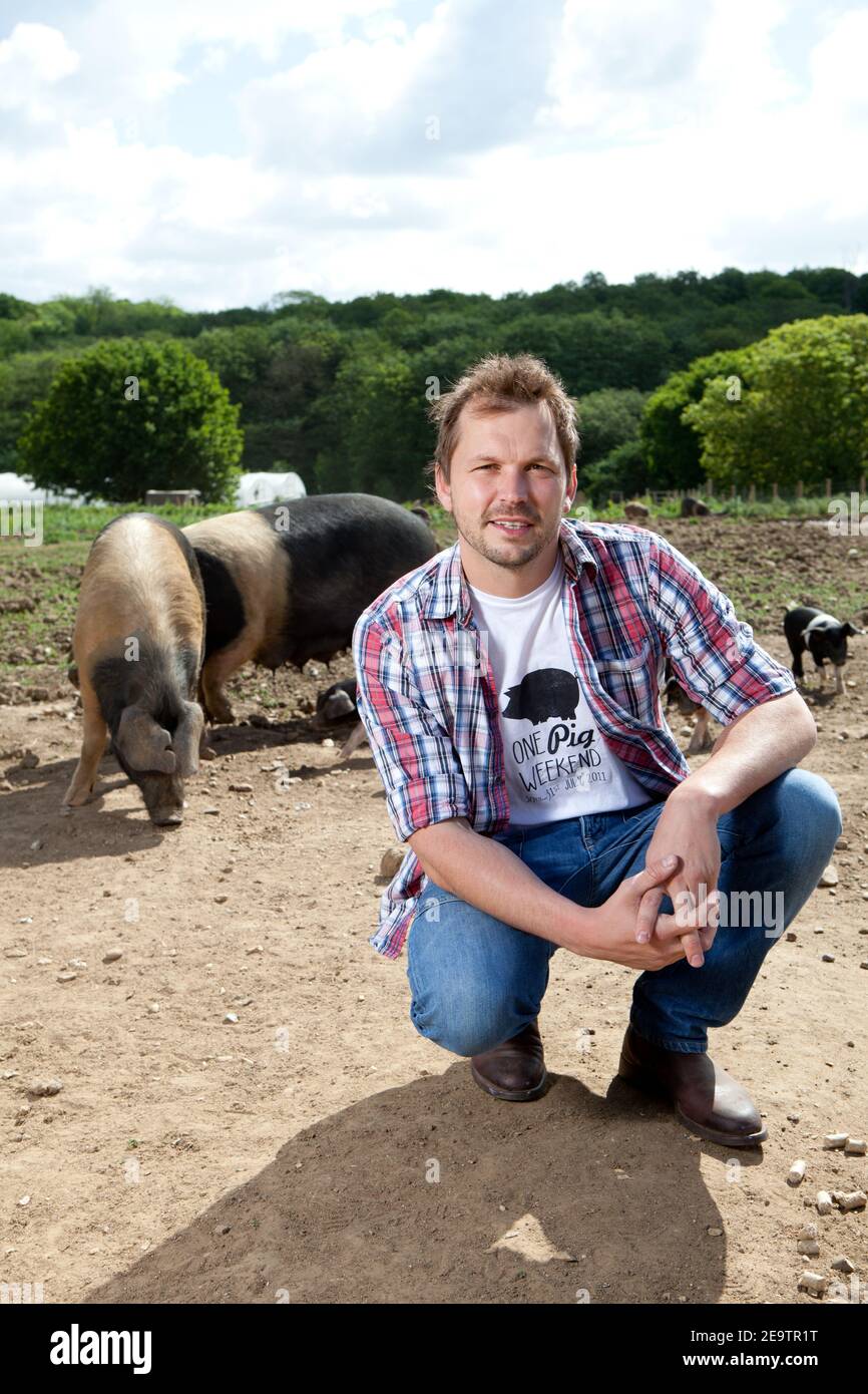 Jimmy Doherty Celebrity farmers portraits Stock Photo - Alamy