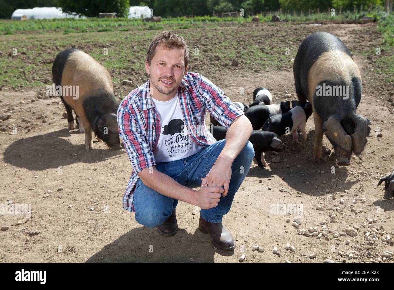 Jimmy Doherty Celebrity farmers portraits Stock Photo - Alamy