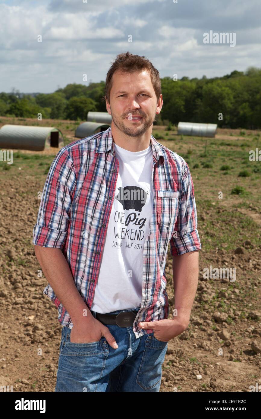 Jimmy Doherty Celebrity farmers portraits Stock Photo - Alamy
