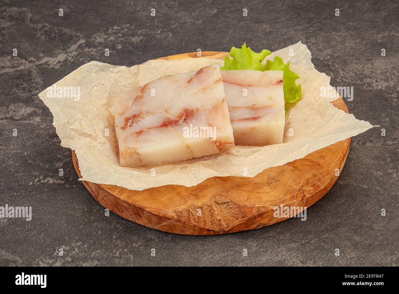Raw dietary pollock fish fillet for cooking Stock Photo - Alamy
