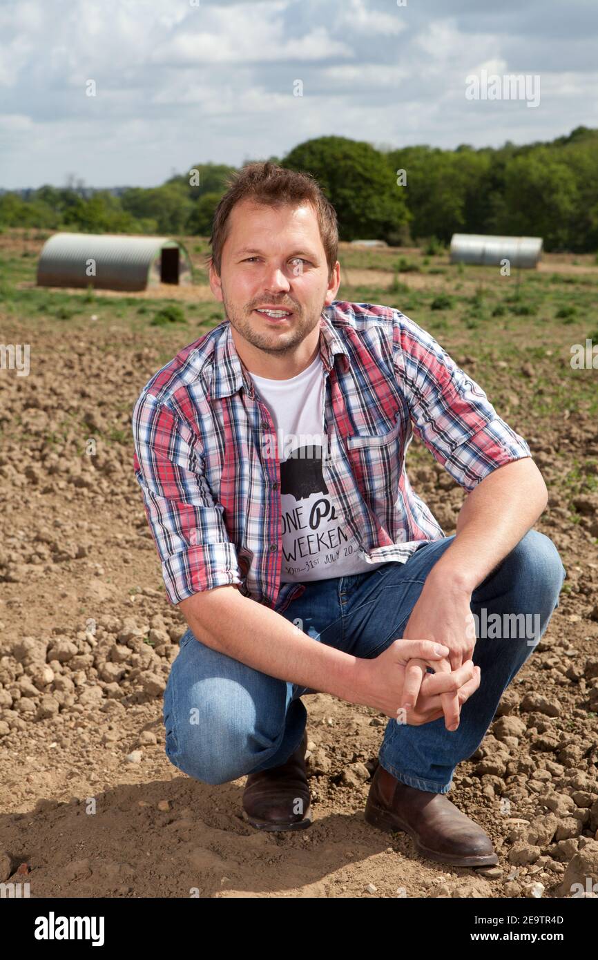 Jimmy Doherty Celebrity farmers portraits Stock Photo - Alamy