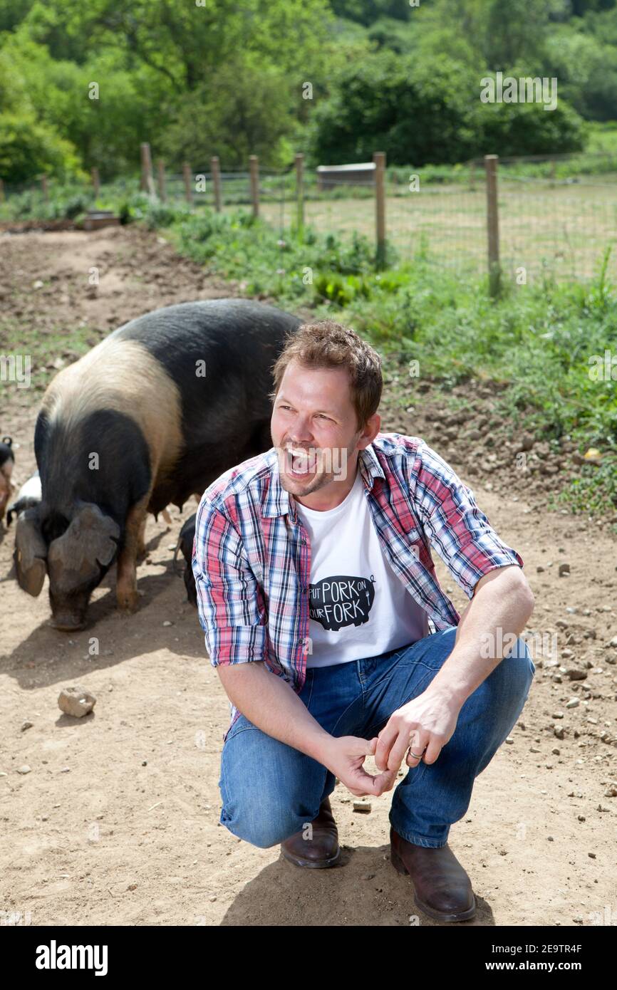 Jimmy Doherty Celebrity farmers portraits Stock Photo - Alamy