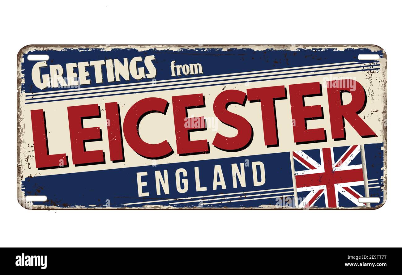 Leicester road sign Stock Vector Images - Alamy