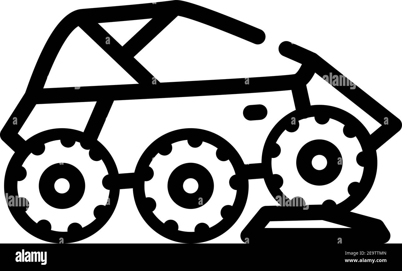 off-road car line icon vector illustration flat Stock Vector Image ...