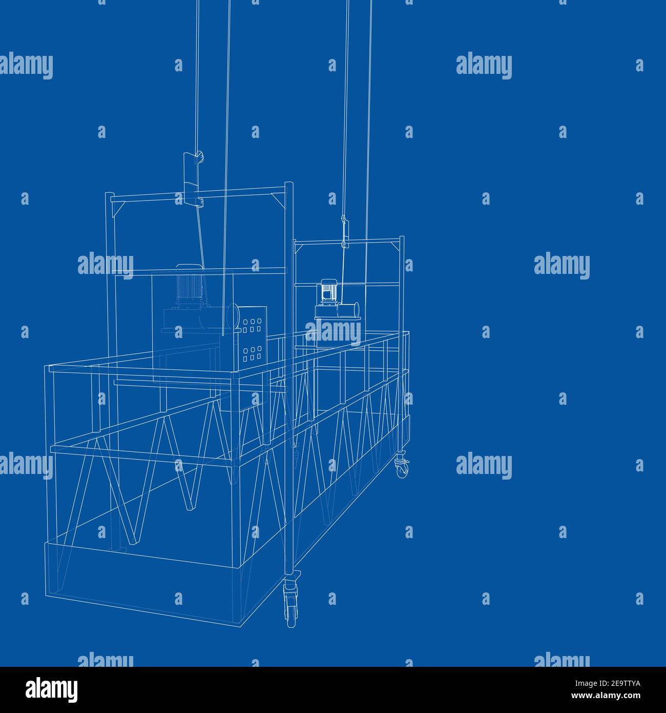 Empty construction elevator. Vector Stock Vector Image & Art - Alamy