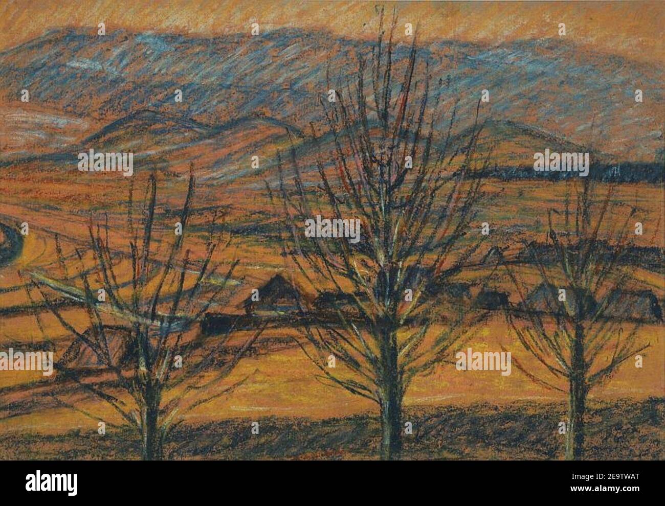 Nagy Barren Trees 1917 Stock Photo - Alamy