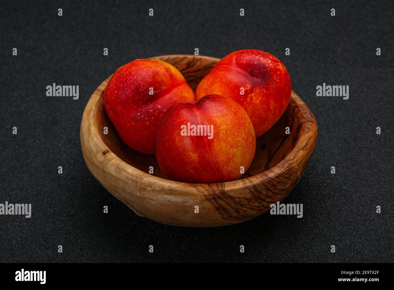 Ripe sweet tasty red Nectarine fruit Stock Photo - Alamy