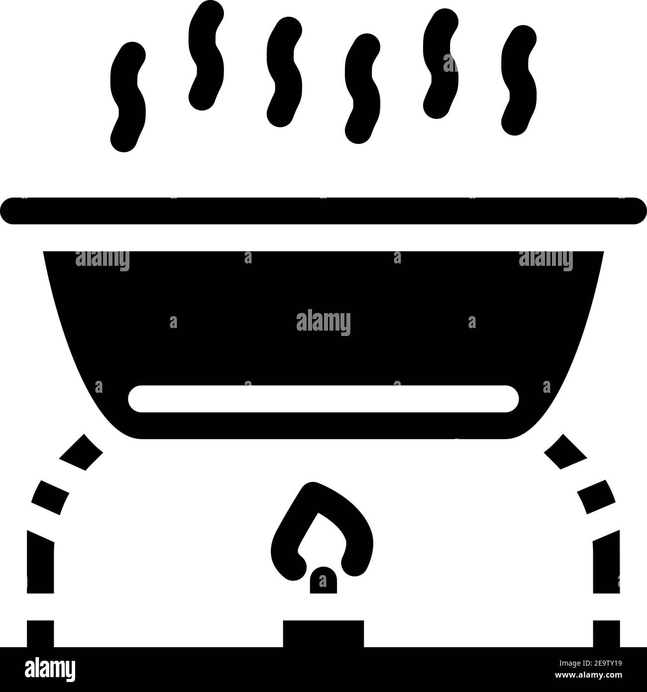 table food warmer glyph icon vector illustration Stock Vector Image ...