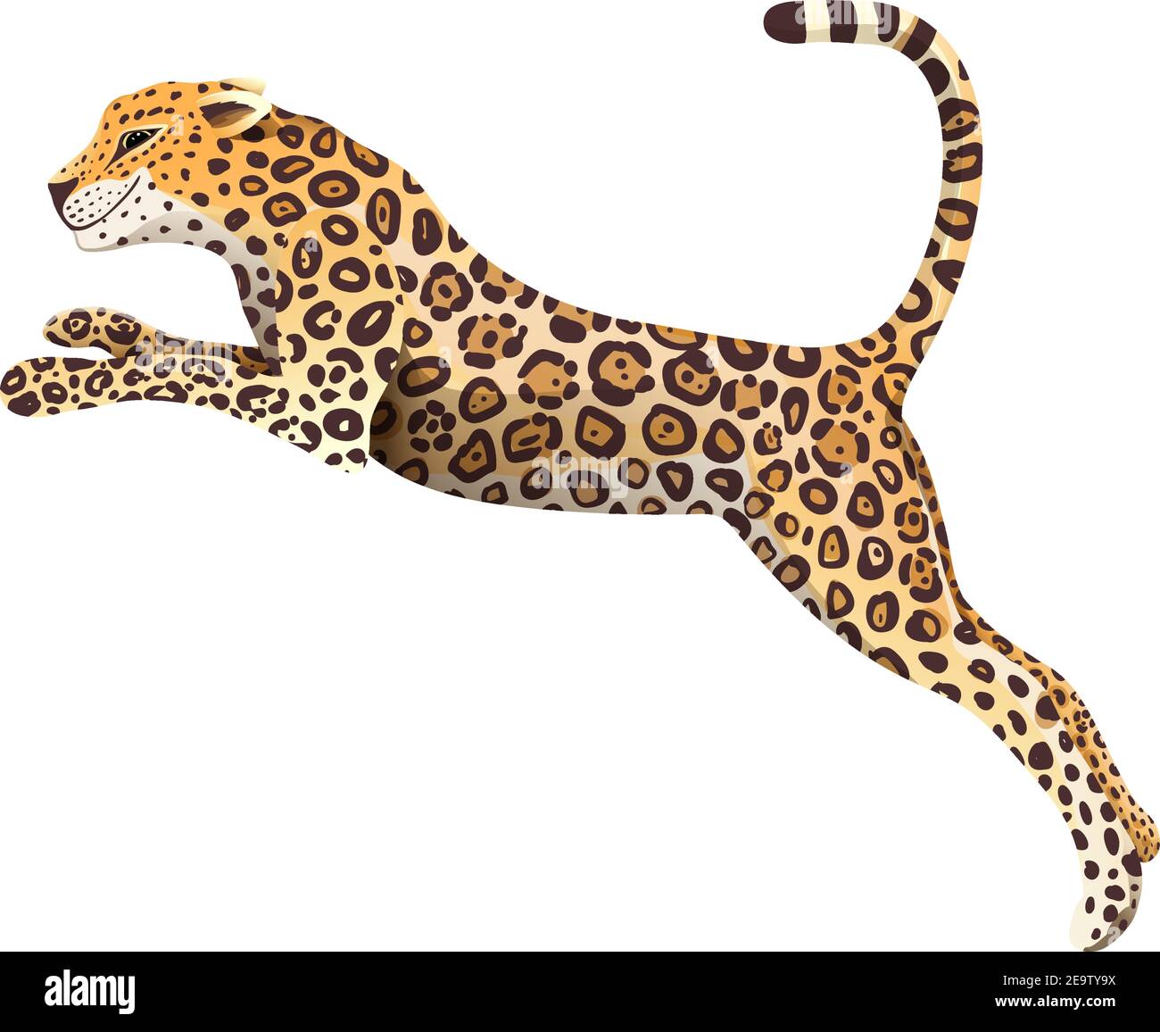 Leopard Running Clipart