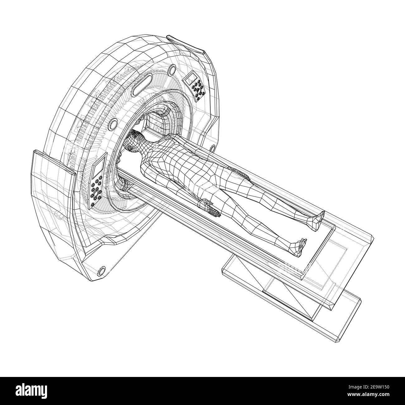 Ct scanning machine brain Cut Out Stock Images & Pictures - Alamy