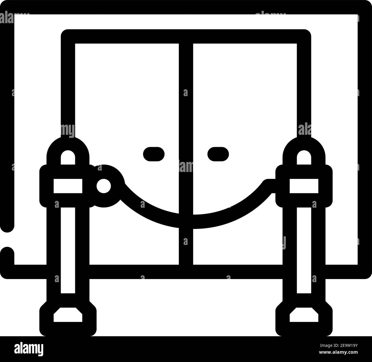 entrance to club line icon vector illustration Stock Vector Image & Art ...