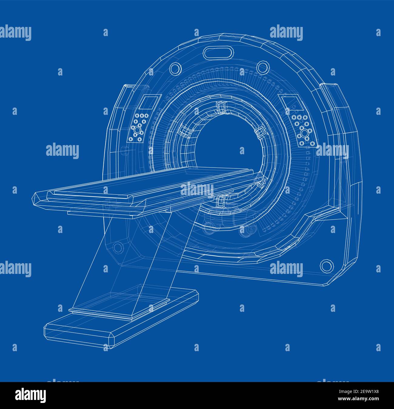 3d illustration of a MRI machine Stock Vector Image & Art - Alamy