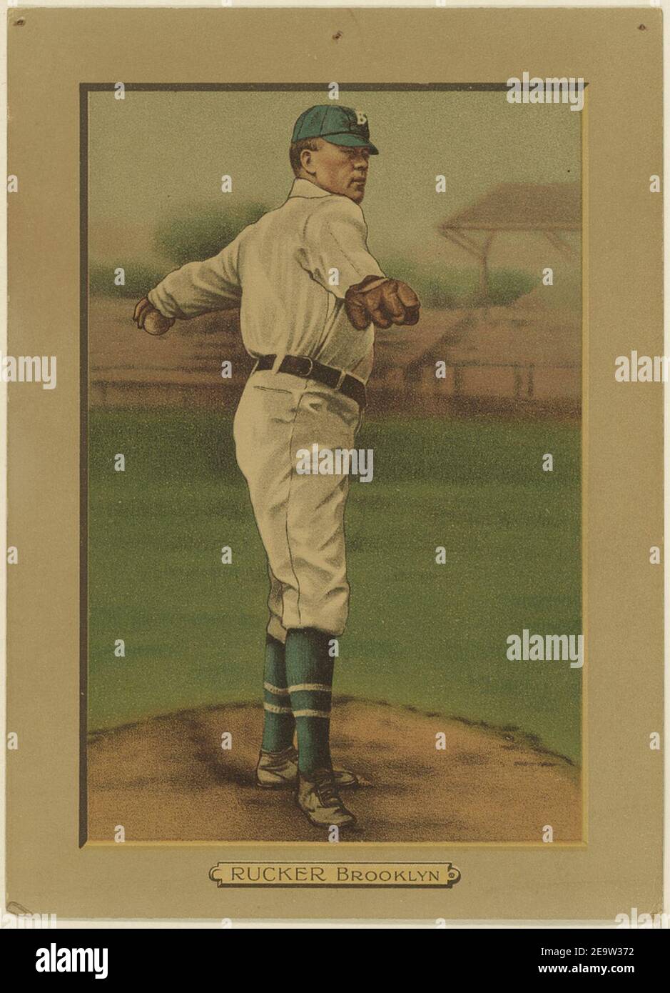 Nap Rucker, Brooklyn Dodgers, baseball card portrait Stock Photo - Alamy