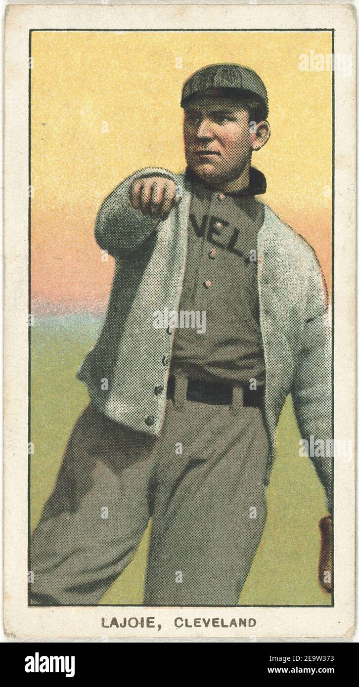 Nap Lajoie, Cleveland Naps, baseball card portrait Stock Photo - Alamy