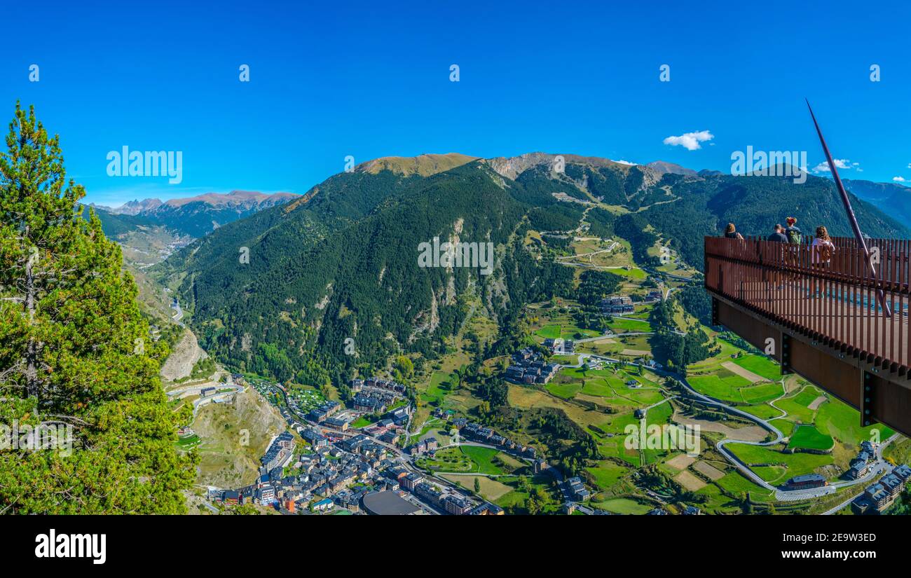 Statue of a boy at Roc del Quer viewpoint at Andorra Stock Photo - Alamy