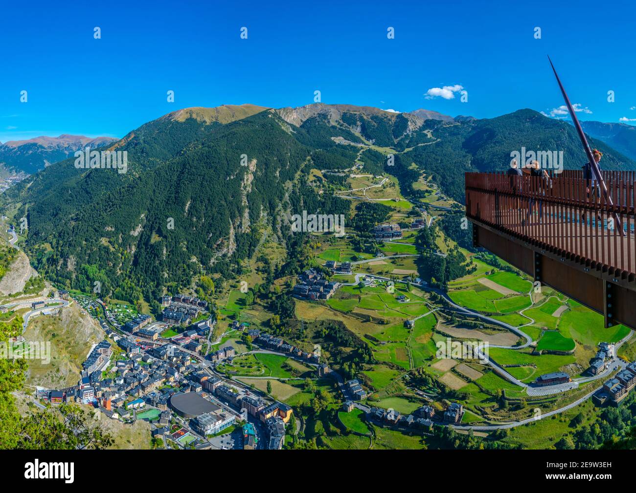 Statue of a boy at Roc del Quer viewpoint at Andorra Stock Photo - Alamy