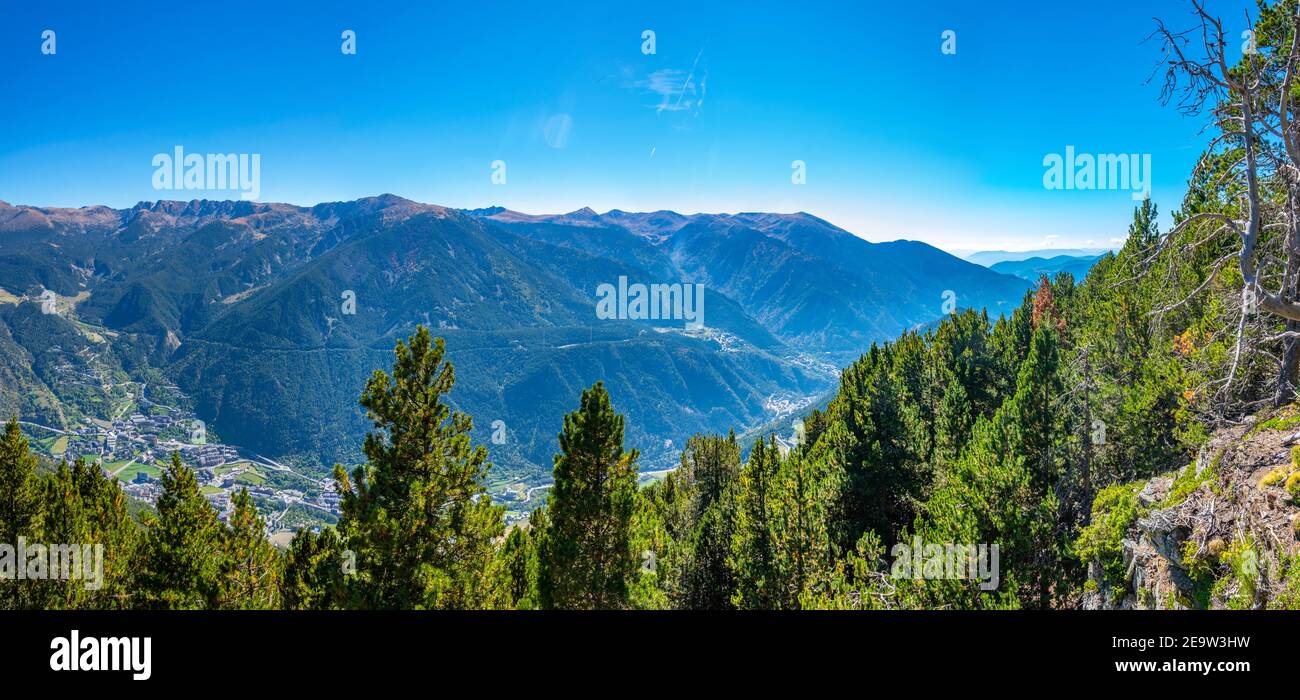 Pyrenees mountains viewed from Andorra Stock Photo - Alamy