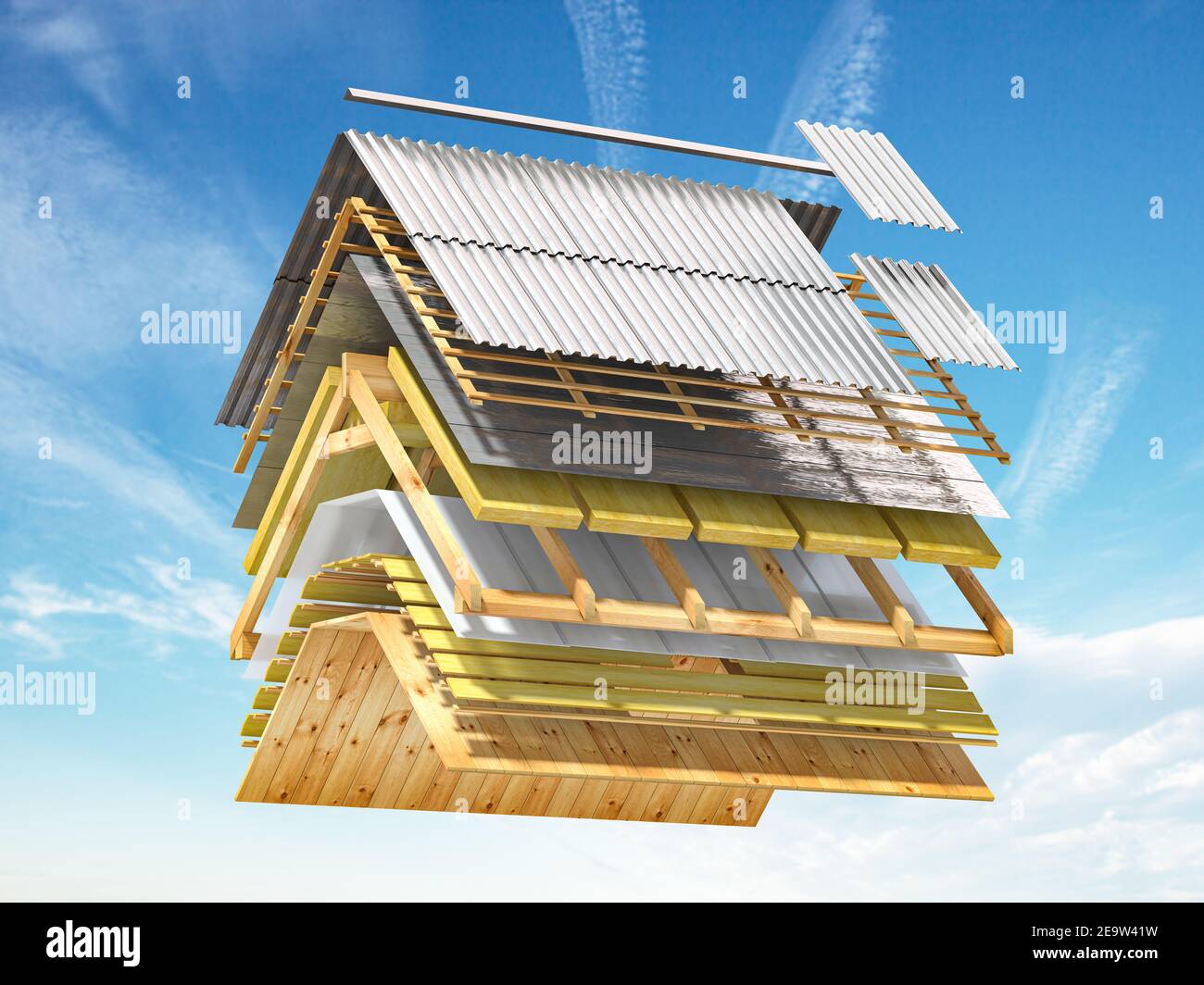 Metal Roof Section Detail