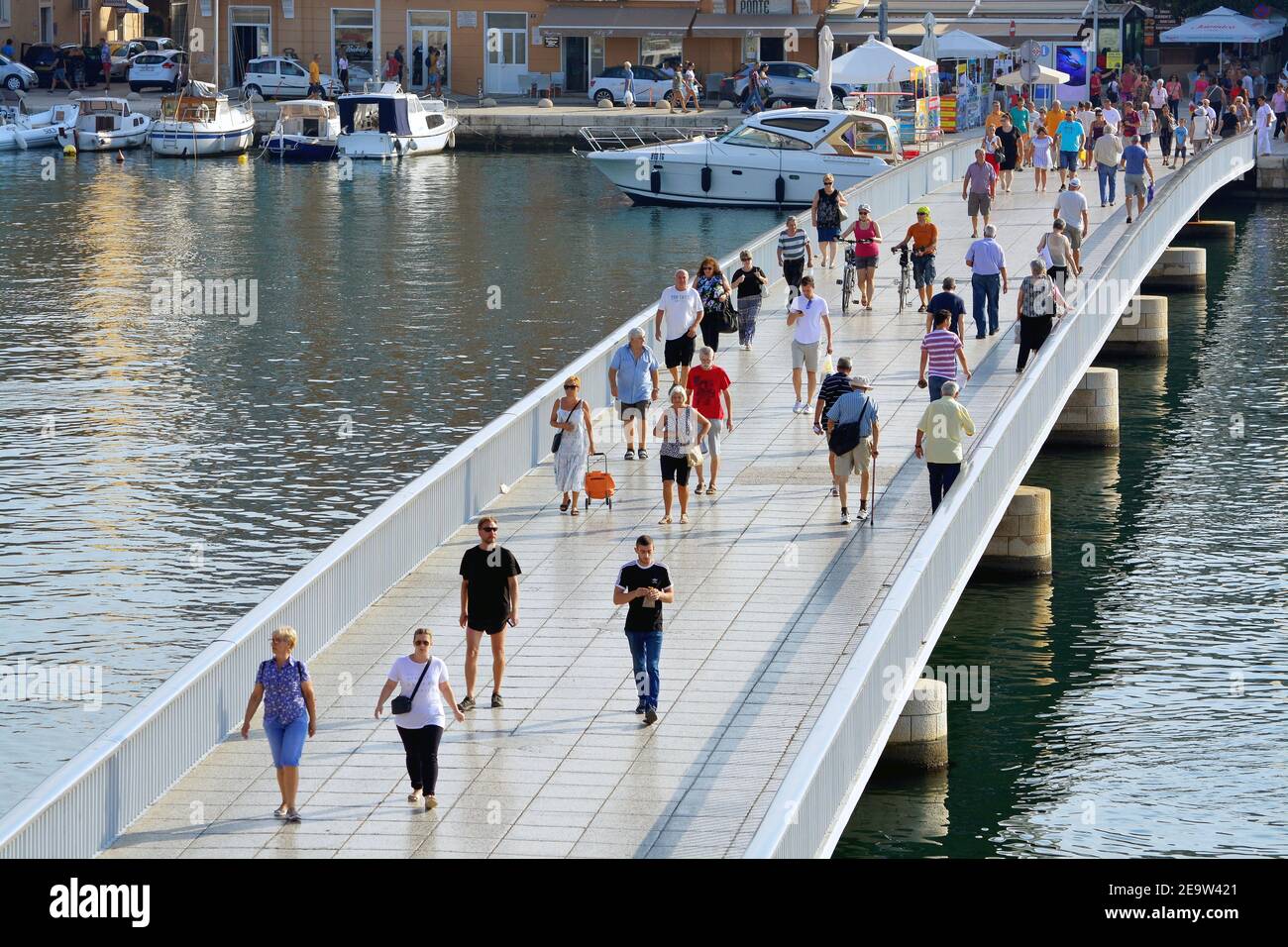 Pedestrian bridge in Zadar,Croatia Stock Photo - Alamy