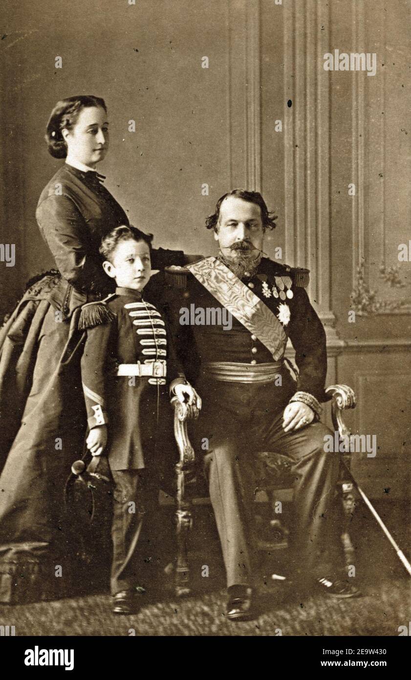 Napoleon III with his family Stock Photo - Alamy