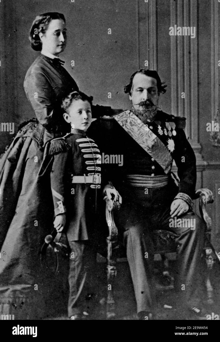 Napoleon III and his family Stock Photo - Alamy