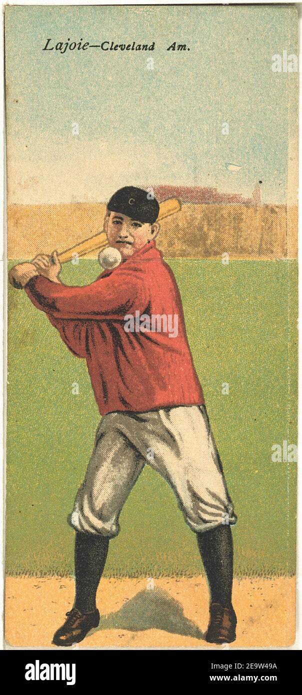 Napoleon Lajoie-Fred. Falkenberg, Cleveland Naps, baseball card ...