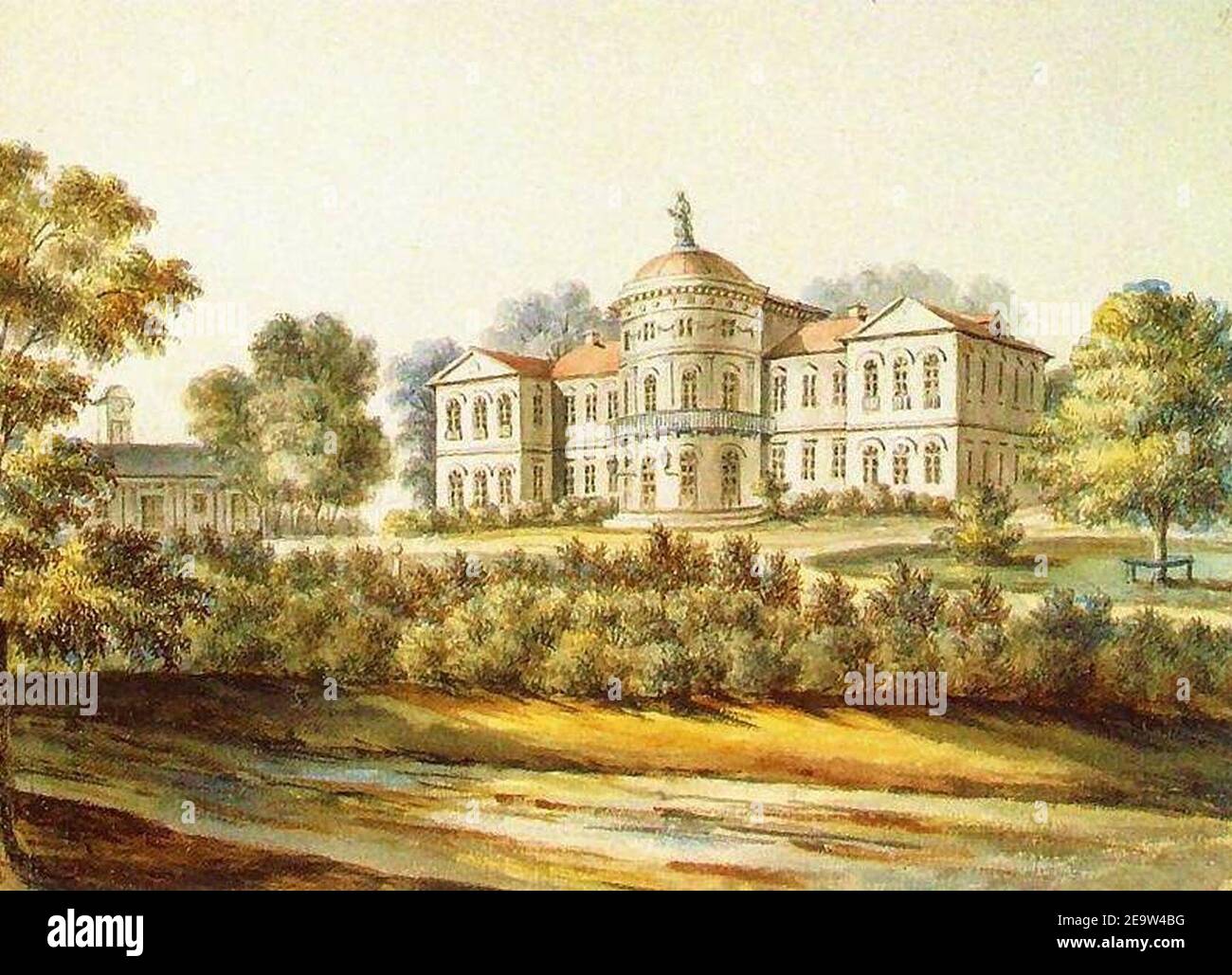 Napoleon Orda palac Komarow Bejsagola 1875 Stock Photo - Alamy