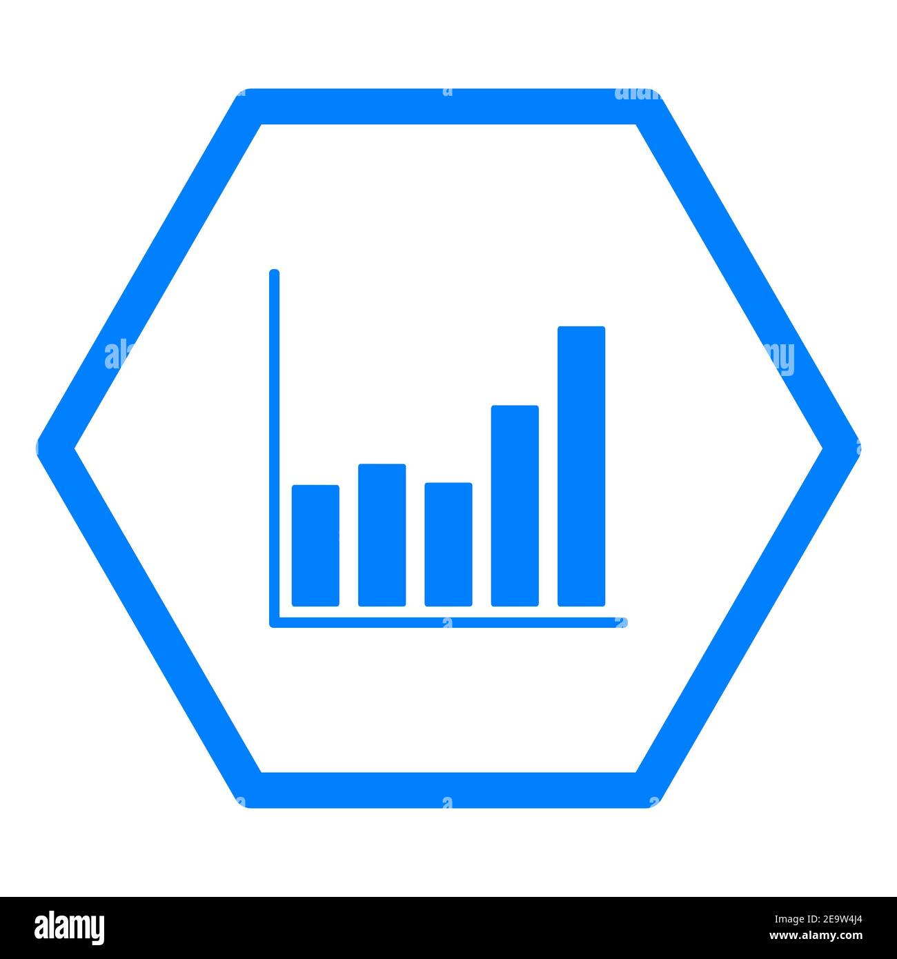 Chart and hexagon Stock Photo - Alamy