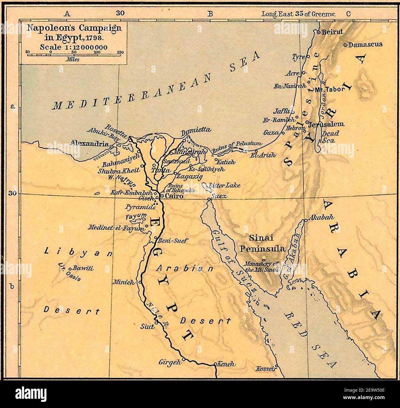Napoleons Campaign in Egypt 1798 Stock Photo - Alamy