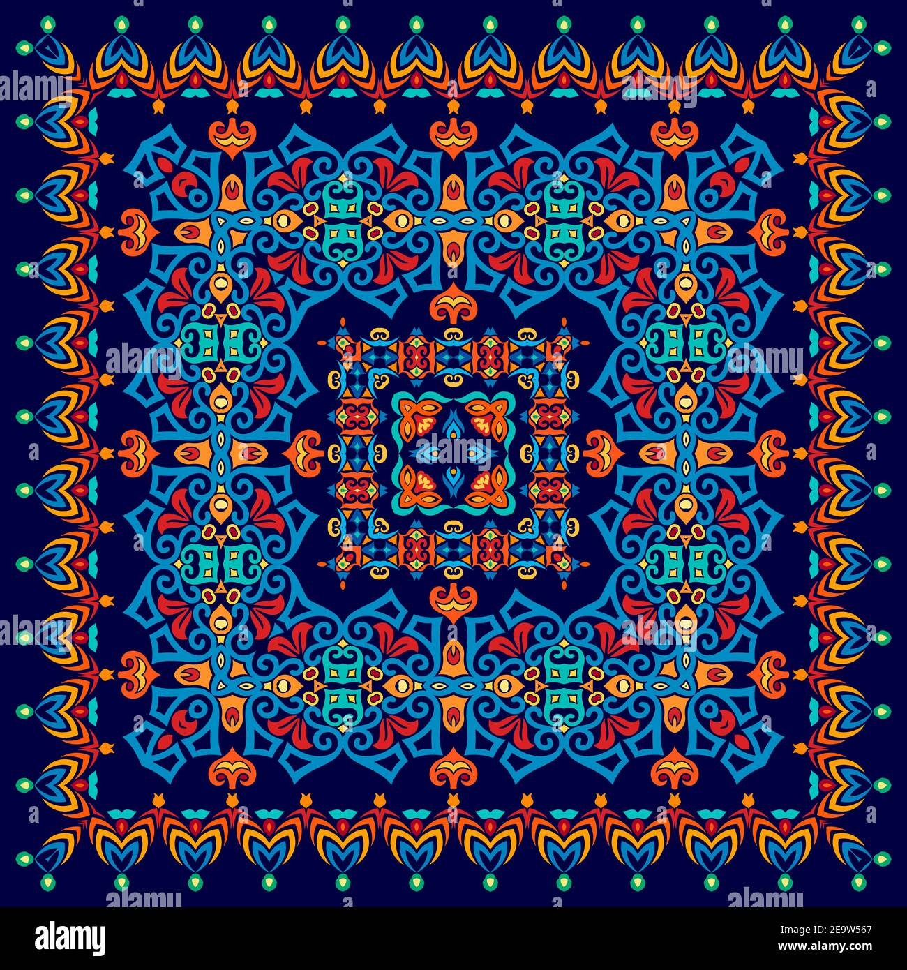 Vector abstract decorative ethnic illustration Stock Vector Image & Art ...